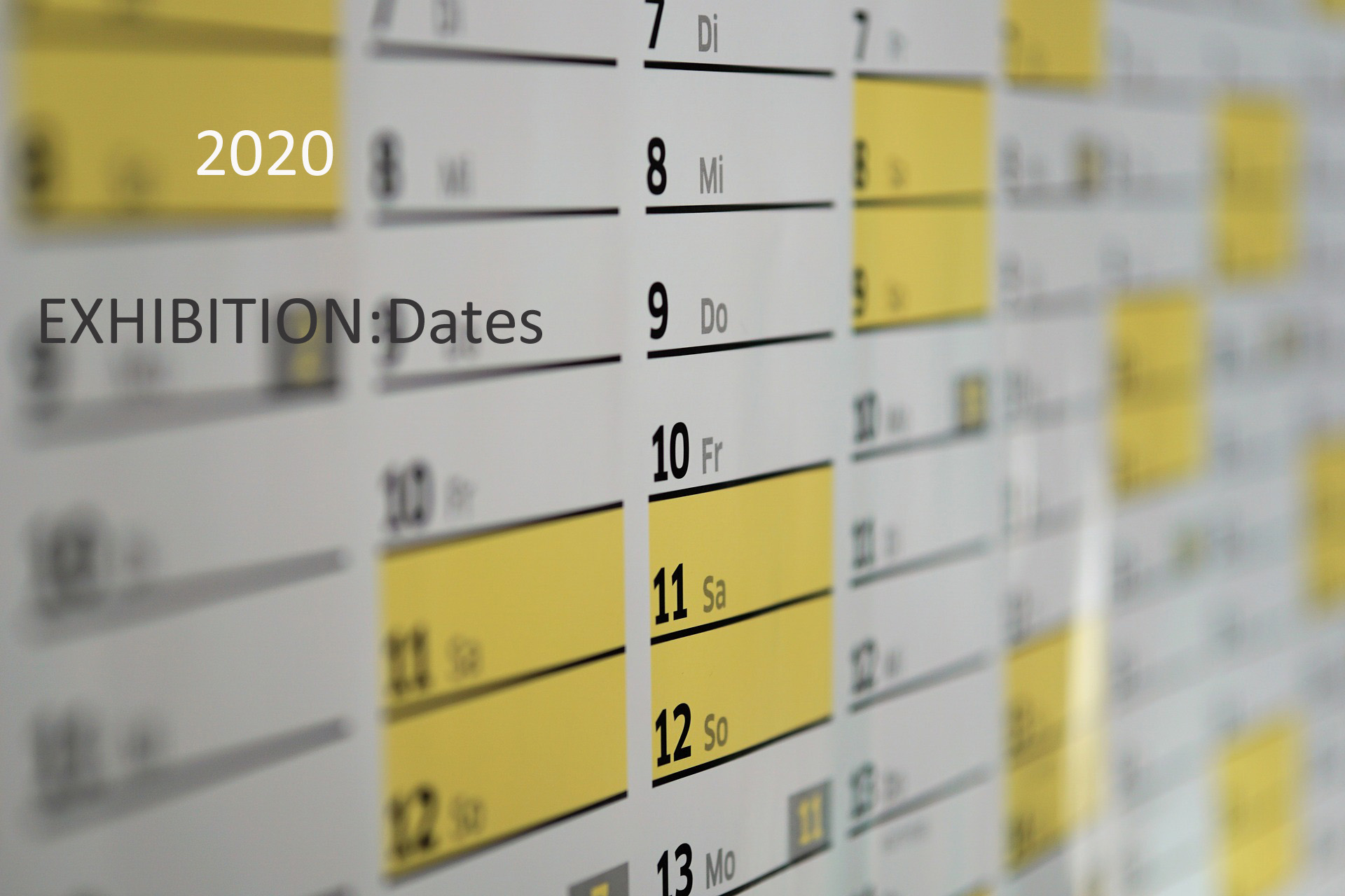 EXHIBITION:Dates 2020 - dittmann:tools